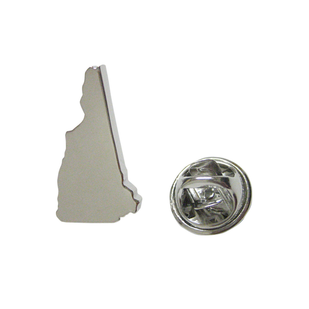 New Hampshire State Map Shape Lapel Pin - Gem